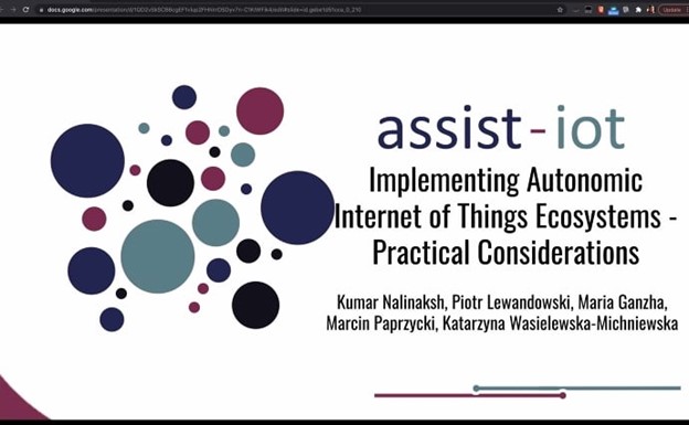Ιmplementing autonomic Internet of Things ecosystems – practical ...